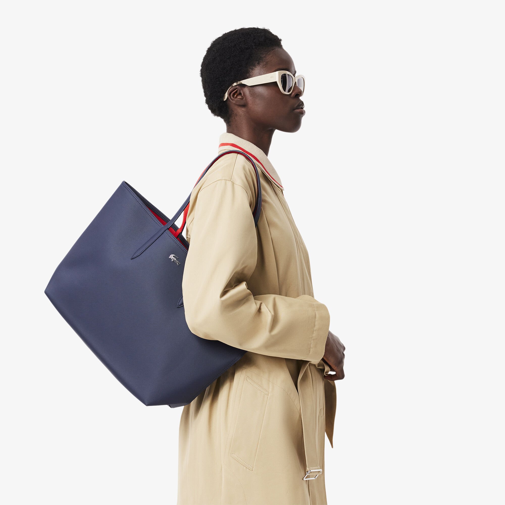 Lacoste anna large reversible shopping bag store