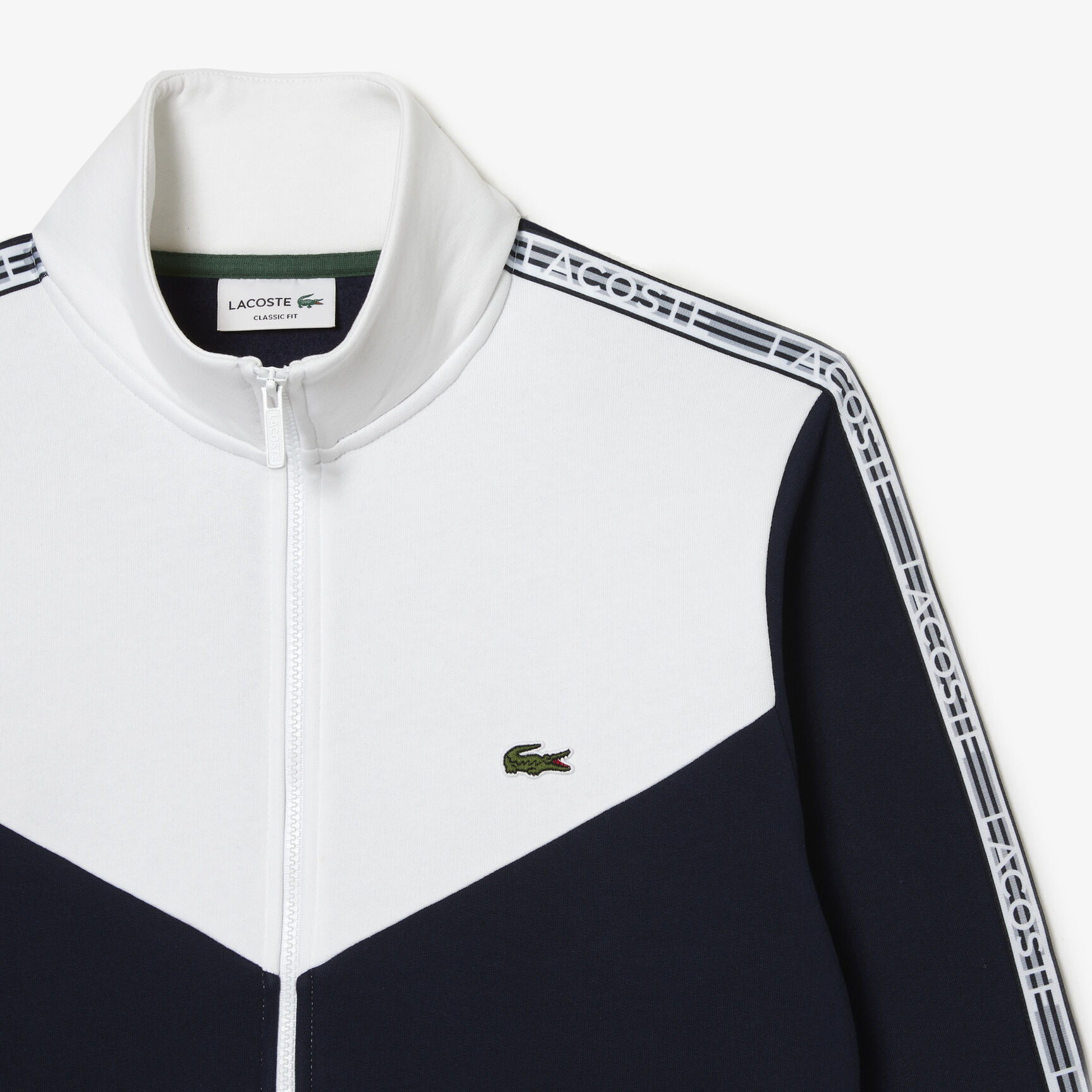 Buy Men’s Lacoste Classic Fit Colourblock Zipped Sweatshirt | Lacoste EG