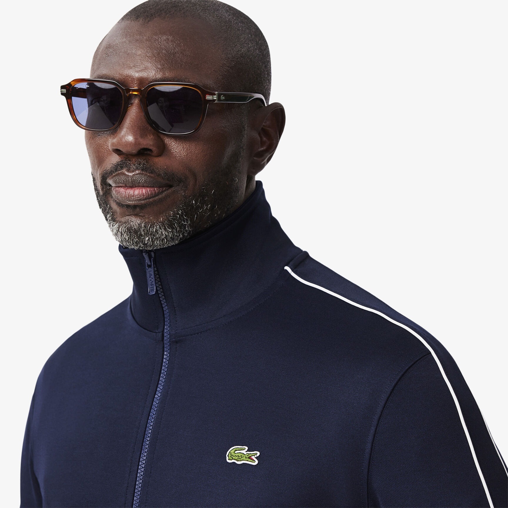 Buy Paris Pique Zip Front Track Jacket | Lacoste EG